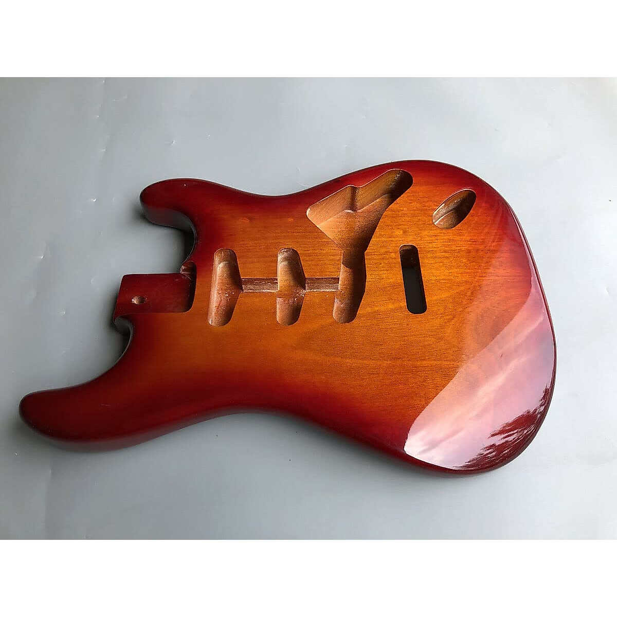 New Guitar Body Mahogany SSS Pickup Glossy Painting DIY Guitar ST Style Bolt on
