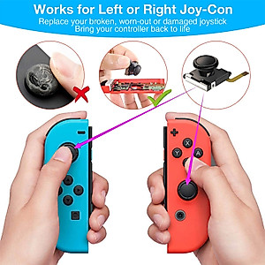 Skyview-Joycon-Replacement-Kit 38Pcs/Set-Joycon-Repair-Tool-Kits for Nintendo-Switch-Controller Buckles-ThumbStick-Grips-Analog-Stick 38pcs-Joystick-Accessories