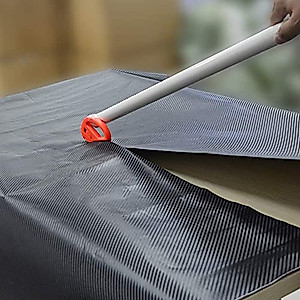 Gomake Wrapping Paper Cutter Holiday Birthday & Christmas Gift Wrap Cutter Paper Cutting Tool Snitty Safety Vinyl Film Cutter Letter Opener Craft Knife for Wrapping Paper,Vinyl Wrap,Wallpaper-Orange