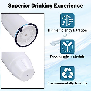 Water Filters Replacement Compatible with Zero Pitcher and Dispenser ZR-004 ZP-006 ZR-017 ZR-001 ZD-013 ZS-008 Filter System Replacement Reduce Bad Taste, Odor, Lead, Chlorine, and PFOA/PFOS (2 Packs)
