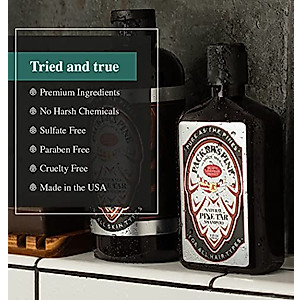 Packer's Pine Tar Shampoo | The Original Mens Shampoo Made With Natural Pine Tar and Pine Oils | Mens Shampoo & Camping Shampoo | Paraben, Sulfate, and Creosote Free Shampoo