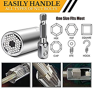 Universal Socket Tools Gifts for Men, Dad Gifts, Stocking Stuffers Mens Gifts Christmas Gifts for Men Him Dad Boyfriend Father Husband Mechanic Tools for Men Who Have Evreything Cool Stuff Gadgets