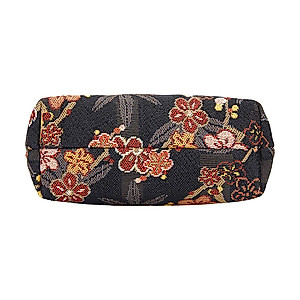 Signare Tapestry Small Crossbody Bag Sling Bag for Women with Ume Sakura Design Japanese Style