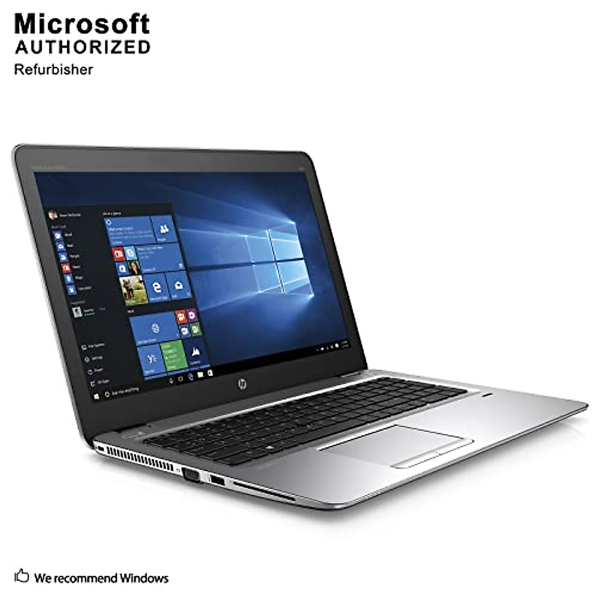HP EliteBook 850 G3 15.6 FHD, Core i7-6600U 2.6GHz, 16GB RAM, 512GB Solid State Drive, Windows 10 Pro 64Bit, CAM, (Renewed)