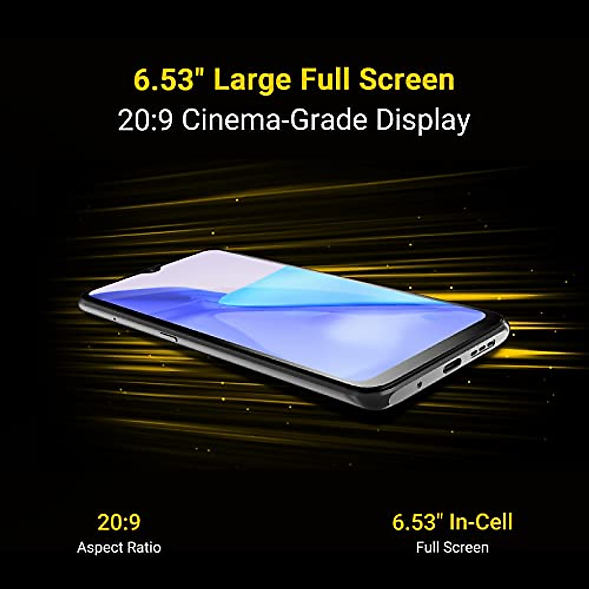 UMIDIGI Power 5 Unlocked Cell Phones, 6150mAh Battery+ 6.53" HD Display Smartphone with 16MP AI Triple Camera,128GB Dual SIM Android Phone…