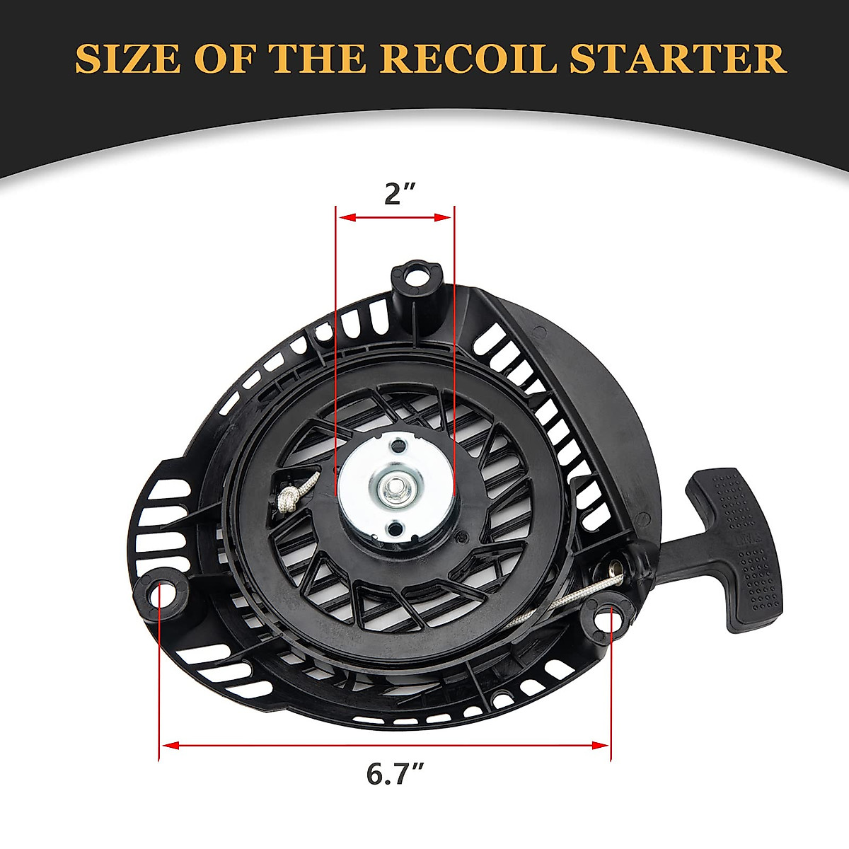GDDGHS 14 165 20-s Recoil Starter Assembly for Kohler XT675 XT650 XT775 XT800 149cc 173cc Engine Toro Lawn Mower Pull Start Assembly, 1416520, 1416520-S, 1416520S