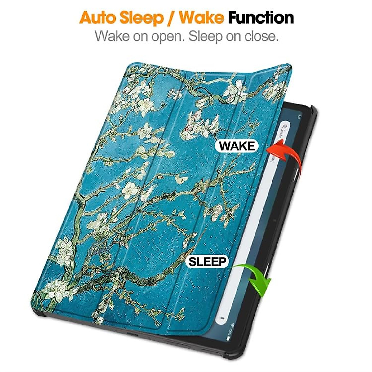 Case for Amazon Fire Max 11 Tablet (13th Generation, 2023 Release), Slim Folding Stand Cover Case for Fire 11 Tablet with Auto Wake/Sleep, Blossom