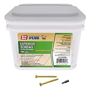Grip-Rite PrimeGuard Plus No. 9 S X 2.5 in. L Star Bugle Head Deck Screws 25 lb 360 pk - Case of: 1