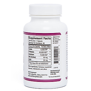 AST Enzymes Lipase-HP Plus – 90 Vegetarian Capsules - Digestive Enzymes for Fat Digestion – Keto Diet Digestive Enzyme Formula
