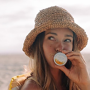 Badger - Unscented Lip Butter, Moisturizing Organic Coconut Oil, Beeswax, Sunflower & Olive Oil