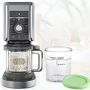 Anbige Replacement Parts 4 Pack Creami Pints and Lids, Compatible with Ninja CREAMi Ice Cream Maker NC500 Series NC501