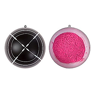 Gender Reveal Black Target Ball | Pink & Blue Kit | Powder 6 Inch Shooting Ball | Gender Reveal Party Ideas | Ultimate Party Supplies