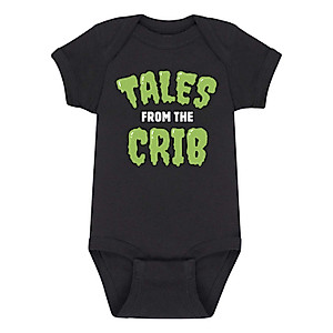 Instant Message - Tales from The Crib - Infant Baby One Piece - Size Newborn Black