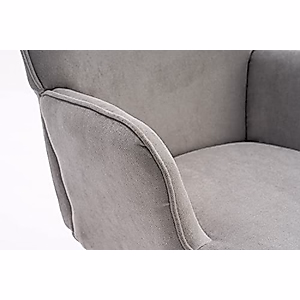 Devion Furniture Shaman Rocking Chair, Wood,Gray 26D x 31W x 37H in