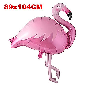 Animal bird balloons Flamingo foil balloons children classic toy Inflatable helium balloon birthday wedding balls party supplies (3D Flamingo)