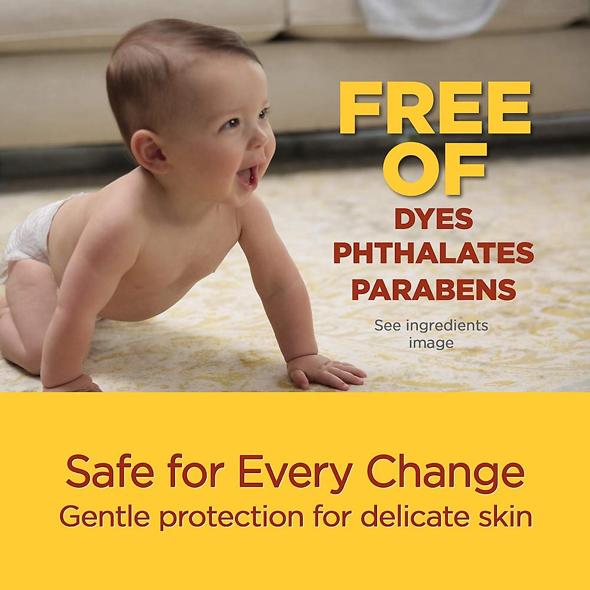 A+D Original Diaper Rash Ointment, Baby Skin Protectant With Lanolin and Petrolatum, Seals Out Wetness, Helps Prevent Diaper Rash, 4 Ounce Tube, Packaging May Vary