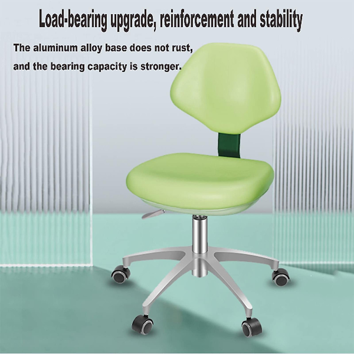 SFKLYU Doctor's Chair Medical Stool Assistant Chair PU Leather Adjustable Height for Salon, Massage, Factory, Shop, Lab Chair,A3