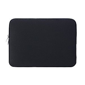 RAINYEAR 14 Inch Laptop Sleeve Case Protective Soft Padded Zipper Cover Carrying Computer Bag Compatible with 14" Notebook Chromebook Tablet Ultrabook(Black)