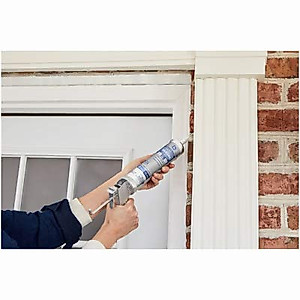 GE Silicone GE012 10.1 Oz Clear Window & Door Silicone Rubber Caulk (2 Pack)