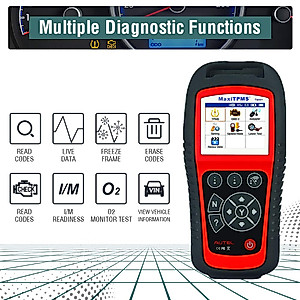 Autel MaxiTPMS TS601 TPMS Relearn Tool [Upgraded Version of TS408/TS508] TPMS Programming Tool Tire Pressure Monitor System Diagnostic Tool with EOBD OBD II Function
