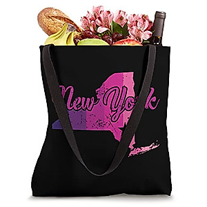 New York State Outline Map USA Tote Bag