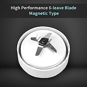 La Reveuse Personal Blender for Shakes and Smoothies 200 Watt with Magnetic Drive Technology 10 oz BPA-Free Portable Travel Bottle (White)