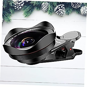 Cellphones 1 PC Phone Macro Lens Clip on Cell Smartphone Phones Smart Phone Wide Angle Lens for Smartphone Camera Lens Wide-Angle Lens Cell Phone no Distortion 4k Fisheye Lens