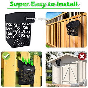 UNIFUN Solar Fence Lights, Solar Decorative Garden Lights, Waterproof Wireless Outdoor Lights for Garden, Fence, Patio Use (8Pack)