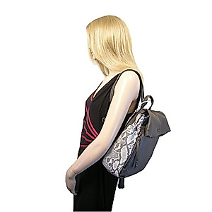 Jessica Simpson New Logo Small Backpack Tote Handbag Purse Bethany Charcoal Grey