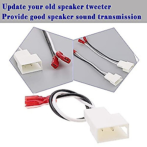4 Pack 72-8104 Speaker Harness Adapter for Toyota Speaker Wire Harness Adapter Plug Compatible with Toyota Tacoma Tundra Camry Corolla 4 Runner Scion Pontiac Speaker Wiring Harness Adapter