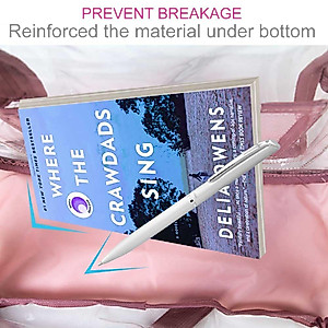 Clear Backpack for Girls Women, Heavy Duty PVC Transparent BookBag, Cute See Through School Bags for Teens Elementary - Pink