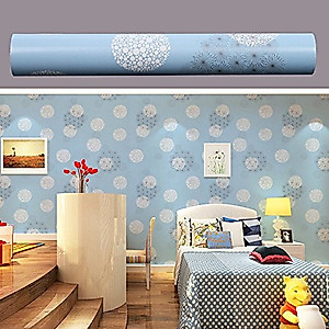 Yifely SimpleLife4U Blue Self-Adhesive Furniture Paper Removable PVC Shelf Drawer Liner 17x118 Inch