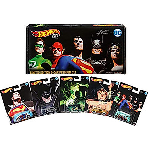 Hot Wheels Alex Ross Limited Edition Collector 5 Pack, Multicolor