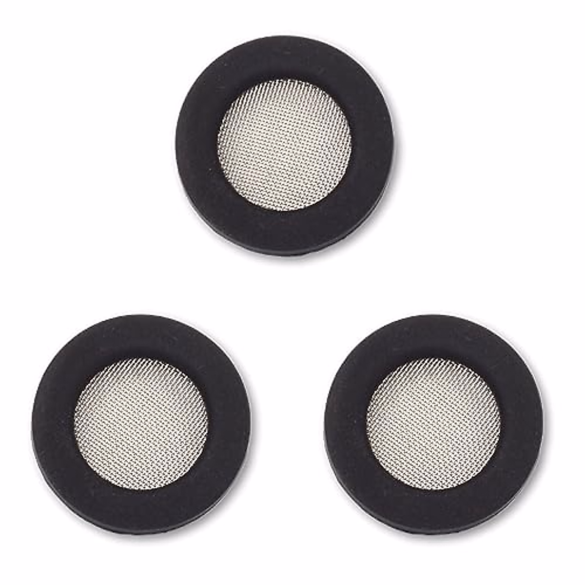 Olivia tree Black 3 pcs Silicone Washer Silicone Filter Gasket for Shower Head Water tap Faucet