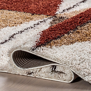 nuLOOM Kali Shaggy Diamond Tassel Clearance Area Rug, 5x8, Multi