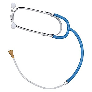 Audiphones Stethoscope, Easy to Use Stethoscope Metal Volume Noise Detection Lightweight for Home (Light Blue)