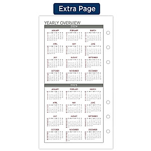 AT-A-GLANCE 2024 Monthly Planner Refill, 3-3/4" x 6-3/4", Portable Size, Loose-Leaf (063-685Y)