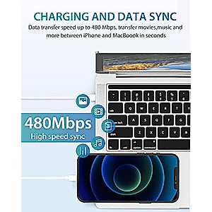 iPhone Charger, 25W USB C Charger Dual Ports USB Type C Fast Charger with 3FT 20W USB C to Lightning Cable MFi Certified Type C PD Charger for iPhone 14/13/12/12 Pro/12 Pro Max/11/11 Pro/XS Max/XR/X/8