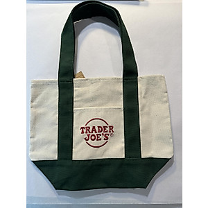 Set of Four Trader Joe's Mini Canvas Totes Bags