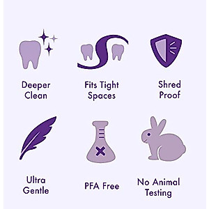 Hayden Clean+ Dental Floss | 6 Pack | Polar Mint with Anti Tartar Actives for Gentle Care | 30 Yards per Unit