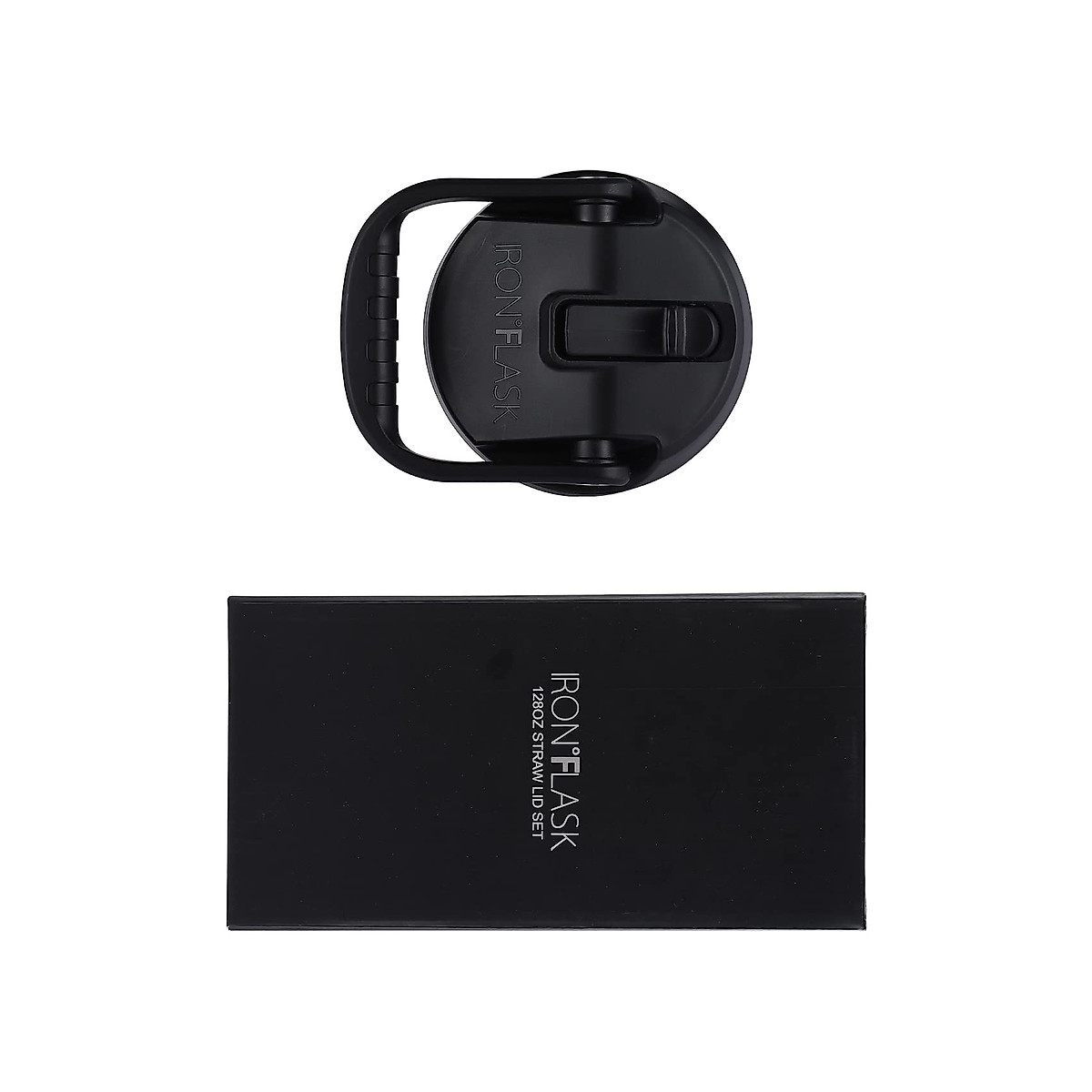 IRON °FLASK Straw Lid for One Gallon Jug, 128 Oz, Hydro Insulated Sports Modern Water Bottles, Simple BPA Free, 4 Straws, 2 Cleaning Brushes