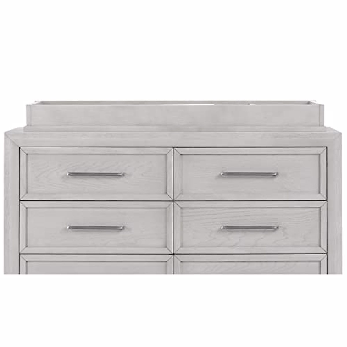 Evolur Modern Changing Tray in Porcini, Lasting Sturdy Quality, Converts Double Dresser to Changing Station, Made of Hardwood, Has Divided Compartments