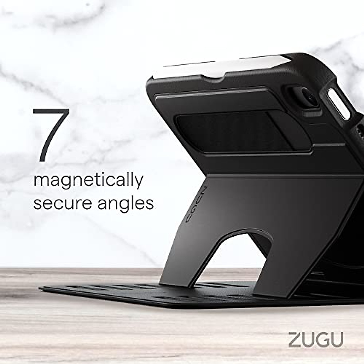 Zugu Case for 2021 iPad Mini 6 - Slim Protective Case - Apple Pencil Pocket - 5 ft. Drop Protection - Secure 7 Angle Magnetic Stand - Sleep/Wake Cover (Fits Model #'s A2567, A2568, A2569)