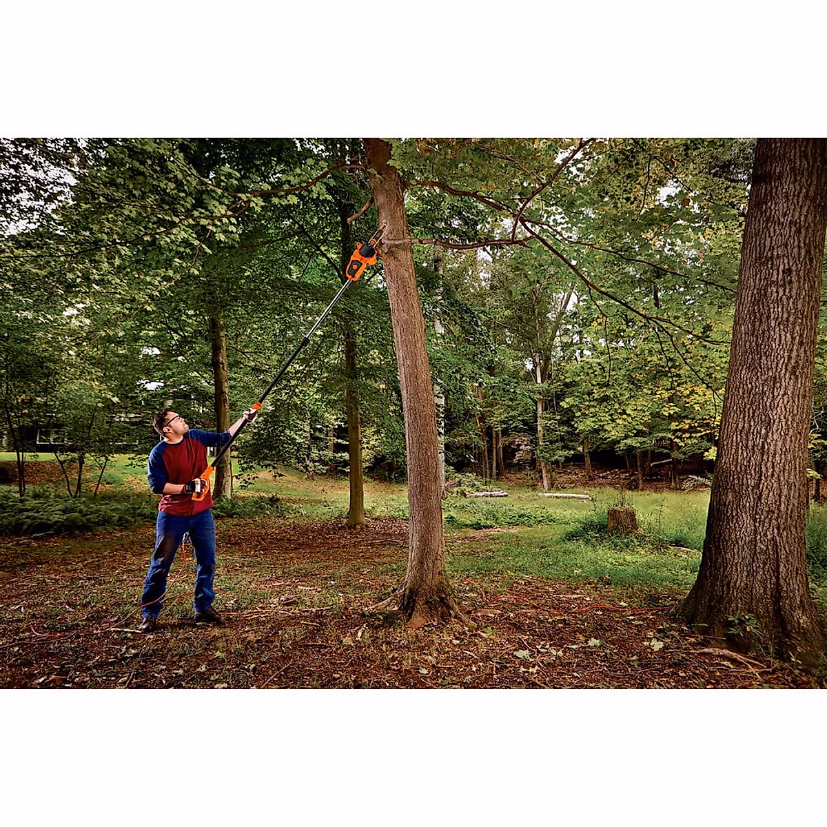 BLACK+DECKER BECSP601 8 Amp 10 in. 2-in-1 Electric Pole Chainsaw