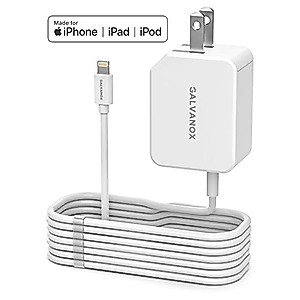 (MFi Apple Certified) Galvanox 1-PC Lightning Fast iPhone Wall Charger Plug for iPhone 11/12/13/14 Pro Max (20W PD Technology)