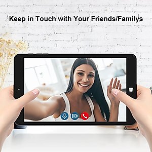 Windows 10 Pro Tablets, Quad Core CPU 64GB Storage 128GB Expand PC Computer, 1280 x 800 IPS HD Touchscreen, WiFi, 4000mAh Battery, Bluetooth 4.0(Without A Product Key)