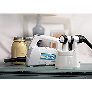 Wagner Spraytech 0529033 Home Décor HVLP Paint Sprayer, 6' Hose, Chalk Paint Spray Gun, Milk Painting Tool, Latex Paint Spray for Home, Spray Painting Gun, Finish Sprayer, White, Studio Home Décor