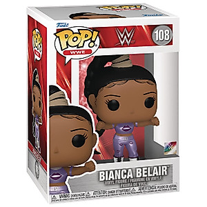 POP WWE: Bianca Bel Air Funko Pop| Vinyl Figure (Bundled with Compatible Pop Box Protector Case), Multicolor, 3.75 inches