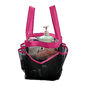 SPINFOX 2 Pack Mesh Shower Caddy, Quick Dry Shower Tote Bag Hanging Toiletry with 2 Handles for Shampoo, Conditioner, Soap and Other Bathroom Accessories