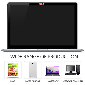 SOLUSTRE 10pcs Camera Cover Adhesive Webcam Slide Cover Tablet Camera Slide Laptop Camera Slide Laptop Webcam Cover Tableta Web Camera Slide Webcam Blocker Abs Slider Protector Computer